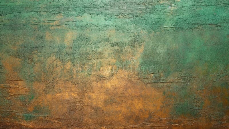 Emerald Green and Copper Foil Texture Abstract Design Inspiration Stock Illustration ...