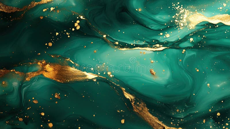 Emerald Green Copper Marble Texture Front View Stock Illustration ...