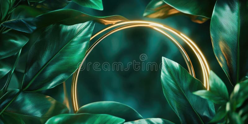 Emerald Green Curved Frame Design, Elegant Green Curve Frame Template ...