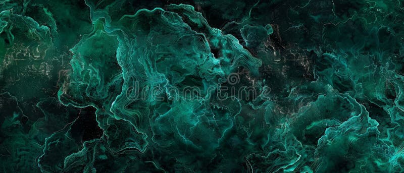 Emerald Green Fluid Art Texture Background Stock Illustration ...