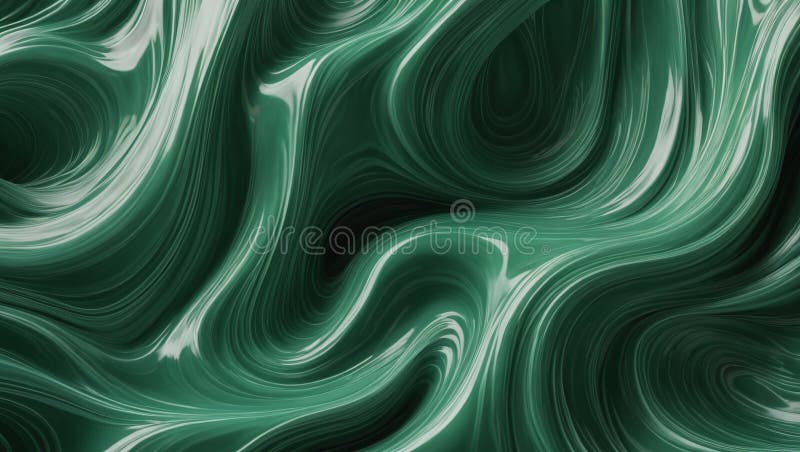 Emerald Green Fluid Waves Abstract Organic Texture Background Stock ...