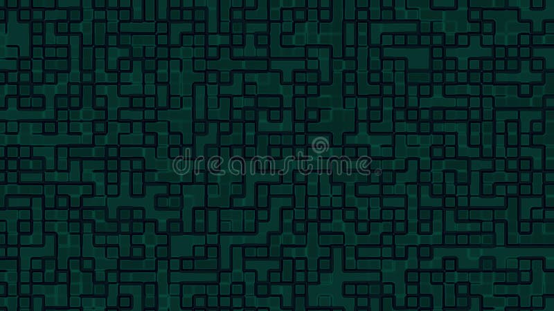 Emerald Green Futuristic Maze Pattern Background Stock Illustrations ...