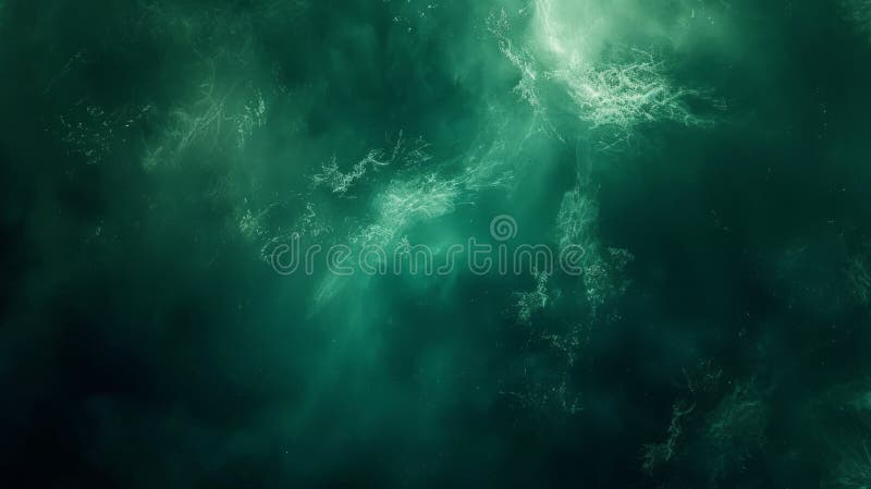 Emerald Green Nebula: Cosmic Abstract Background Texture Stock ...