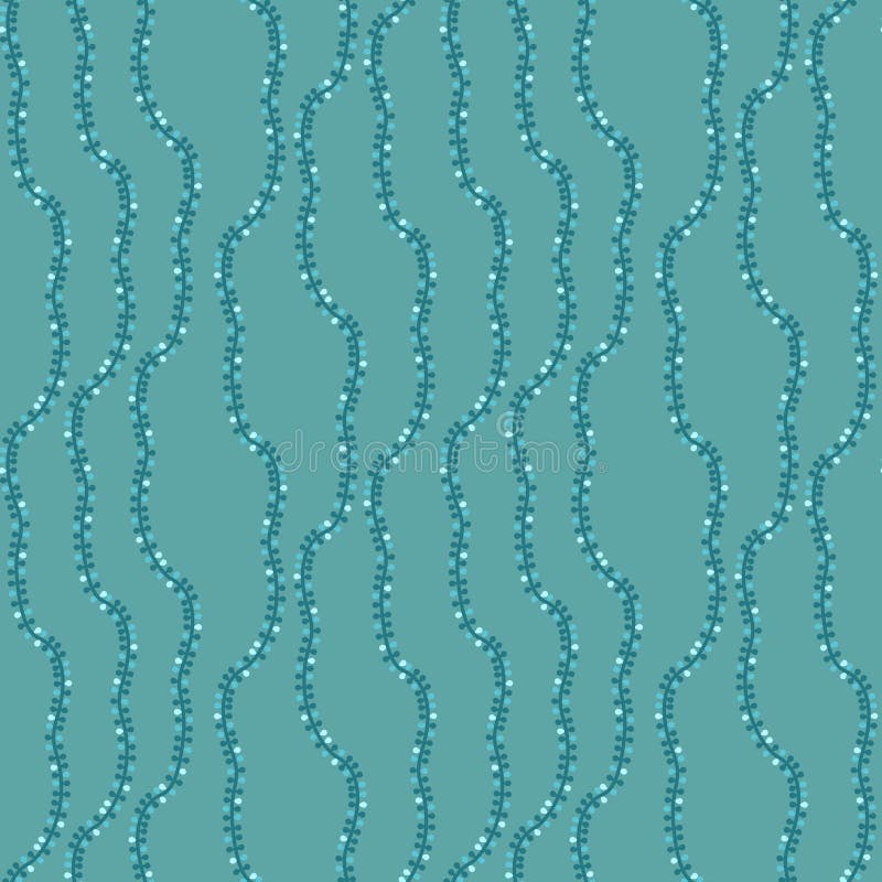 Emerald Green Seaweed Seamless Pattern, Cute Floral Wallpaper and ...