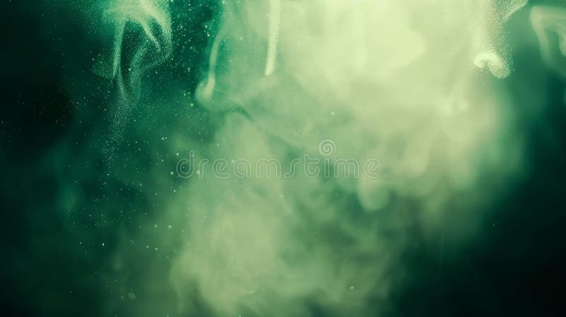 Emerald Green Swirl: Abstract Smoke Effect, Mystical Texture Background Stock Illustration ...