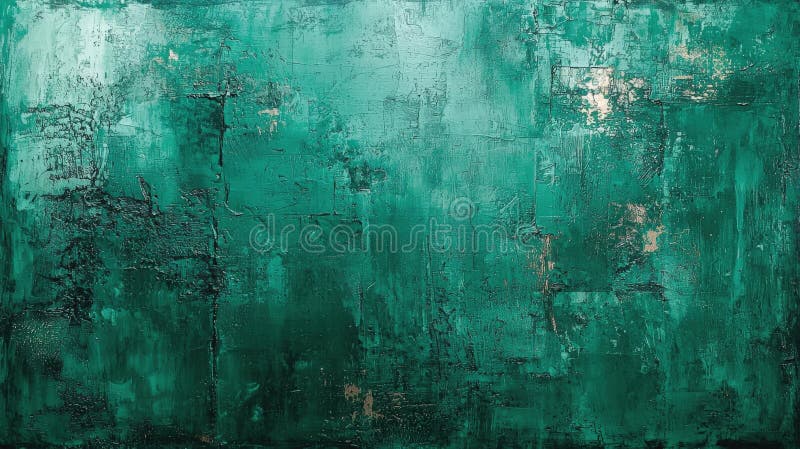 Emerald Green Textured Abstract Painting - Modern Art Canvas Stock ...