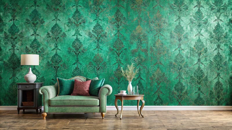 Emerald Green Textured Wallpaper a NatureInspired Statement for Modern ...