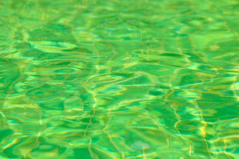 Emerald Green Water Surface Sun Reflection Swimming Pool Stock Photos ...