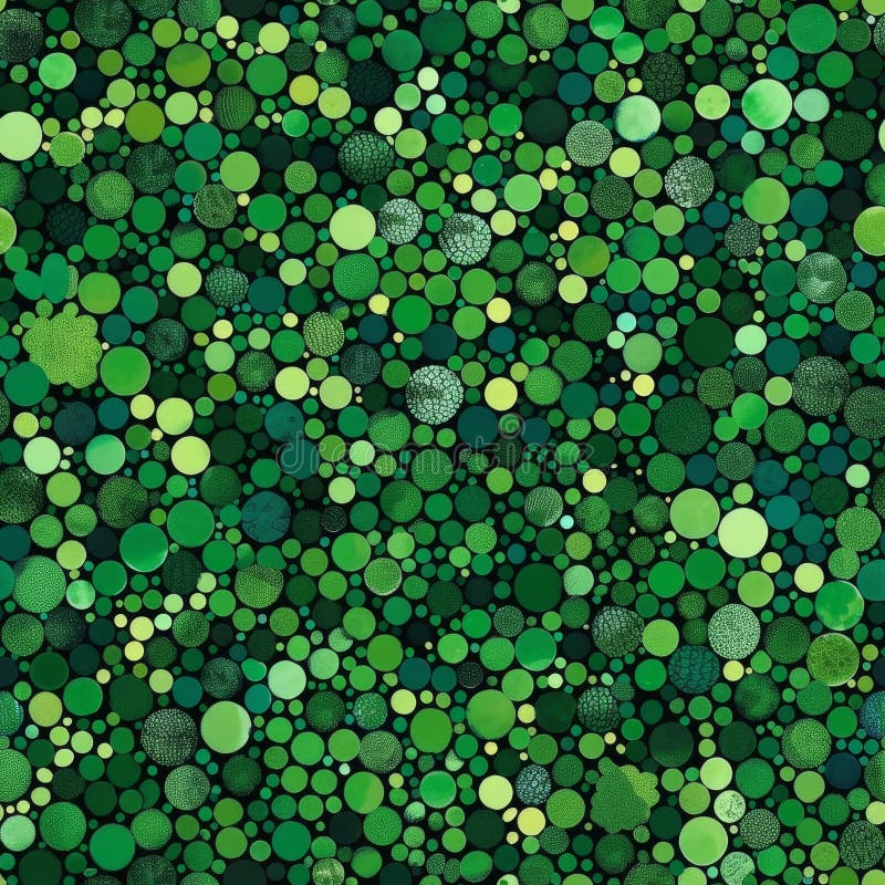 Emerald Hues: Abstract Green Circle Pattern Background Stock Photo ...