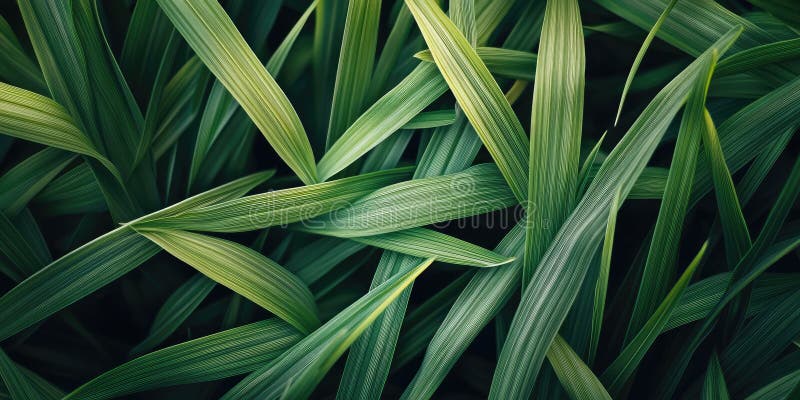 Emerald Labyrinth: a Lush Tapestry of Intertwined Green Blades Stock ...