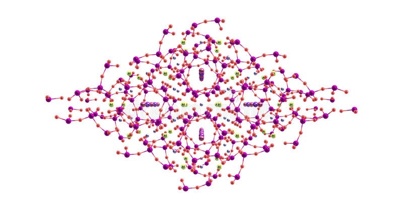 Emerald Molecular Structure Isolated on White Stock Illustration ...
