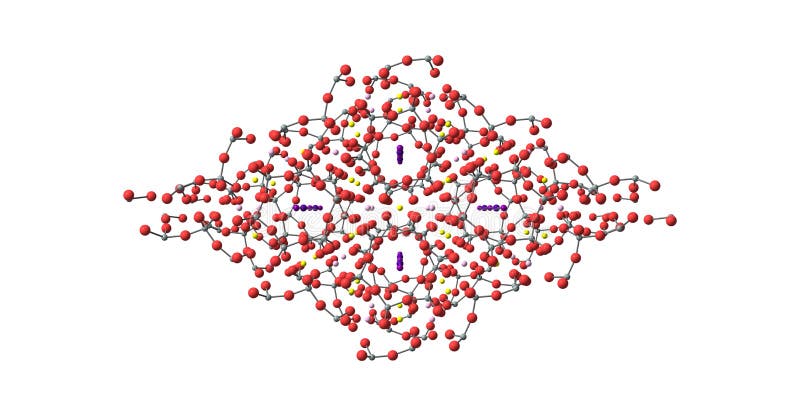 Emerald Molecular Structure Isolated on White Stock Illustration ...