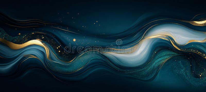 Emerald, Navy Blue, Gold, and White Marble Texture,Luxury Liquid Marble ...