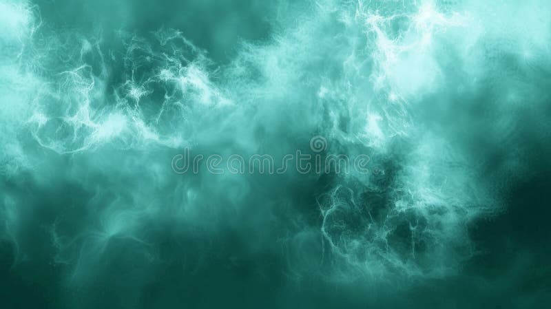 Emerald Nebula Texture: Abstract Cosmic Teal Background, Space Clouds ...