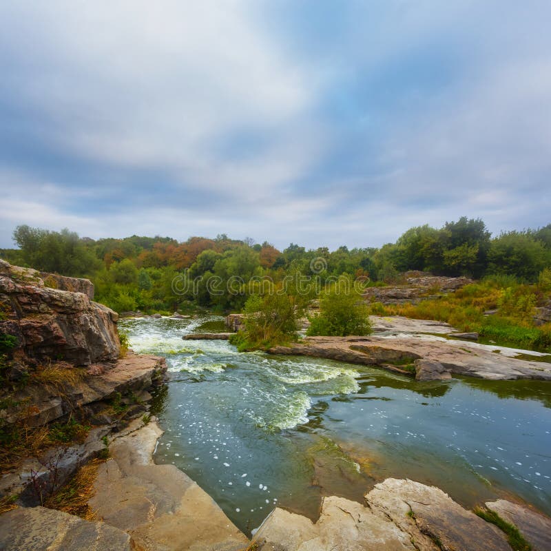 River Flow through Mountain Canyon Stock Image - Image of flow, liquid ...