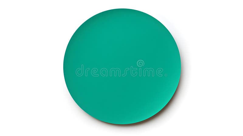 Emerald Round Paper Note on a White Background. Brainstorming Template ...