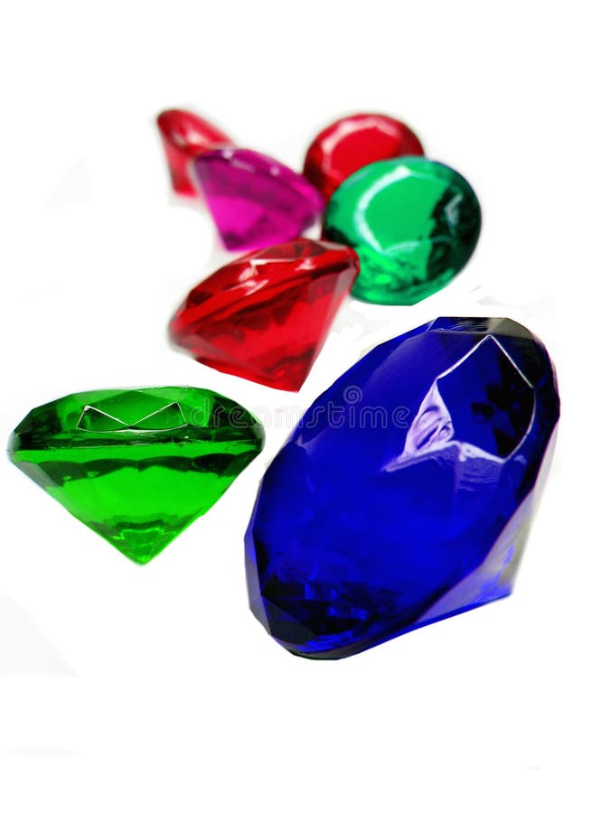Emerald Sapphire Ruby Topaz Gem Stones Crystals Stock Image - Image of ...