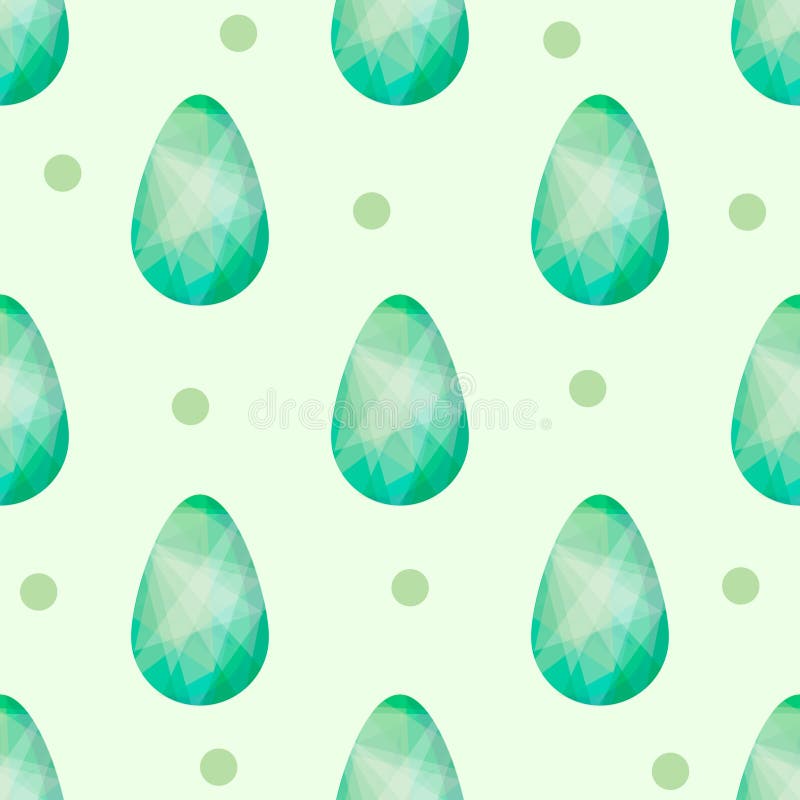 Emerald seamless pattern stock vector. Illustration of jewelry - 73898991
