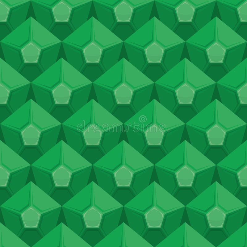 Emerald Seamless Texture. Gem Background. Vector Green Ornament Stock ...