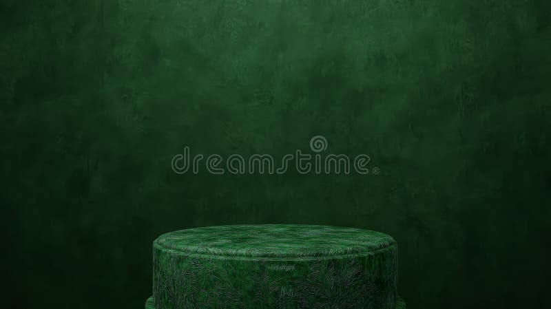 The Emerald Spotlight Stage Features a Simple Green Platform ...