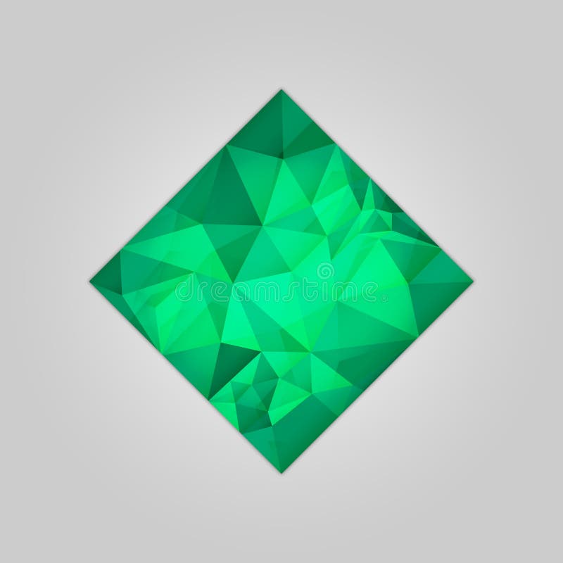Emerald square shape stock vector. Illustration of jewelry - 89062132