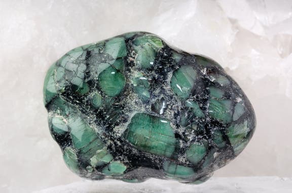 Emerald in stone stock photo. Image of macro, emerald - 7605510