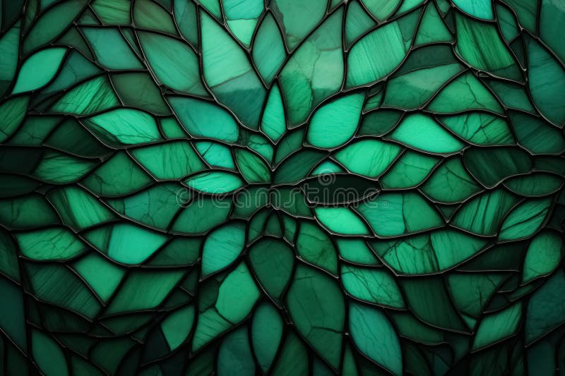 Emerald Stone Abstract Background with Intricate Black Lines on Smooth ...