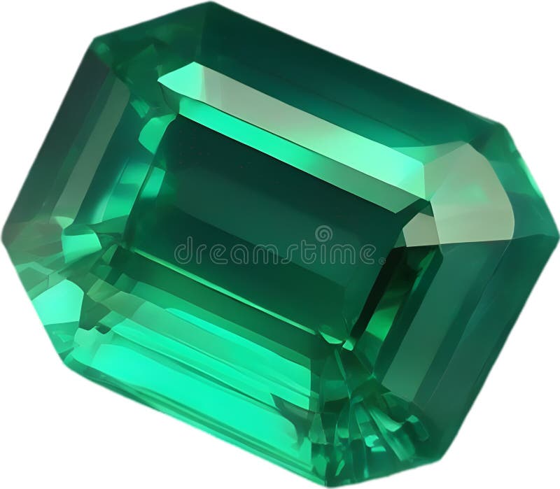 Emerald Stone, Colorful Gemstone Clipart. AI-Generated. Stock Image ...