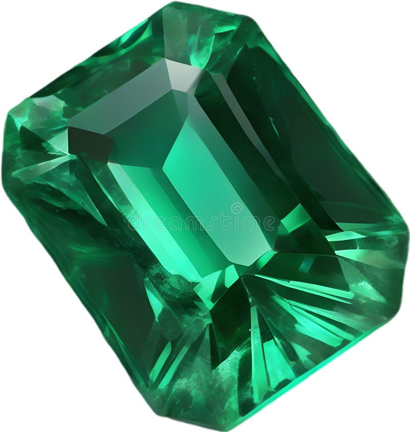 Emerald Stone, Colorful Gemstone Clipart. AI-Generated. Stock Image ...