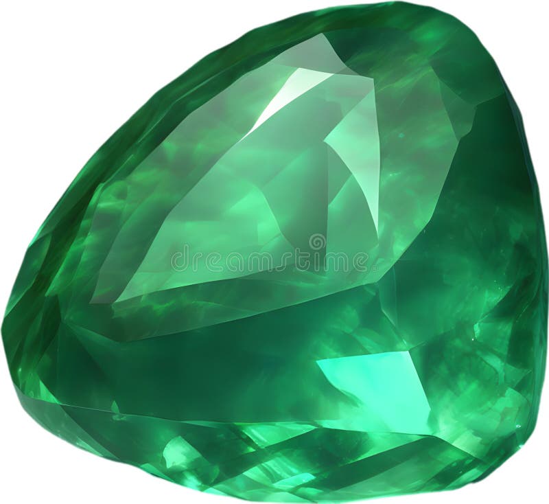 Emerald Stone, Colorful Gemstone Clipart. AI-Generated. Stock Image ...