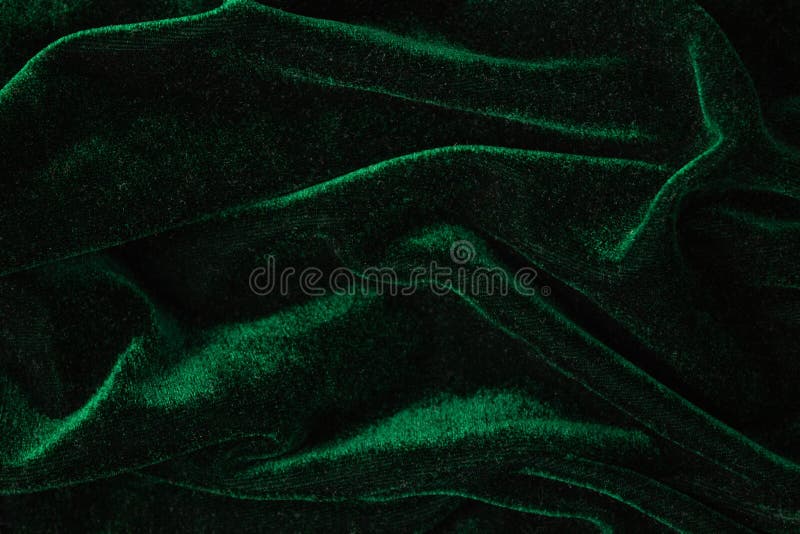 Emerald Suede Fabric in a Fold. Texture, Background Stock Image - Image ...