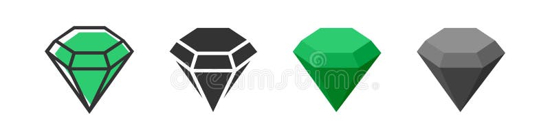 Emerald Symbol Icon. Gem Illustration Symbol Stock Vector ...