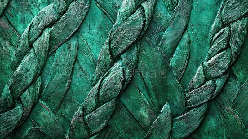 An Emerald Textured Background with a Fine, Braided Rope Pattern. the ...