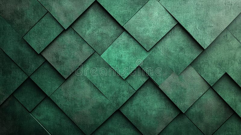 An Emerald Textured Background Showcasing a Geometric Pattern of ...