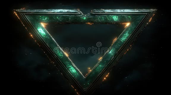 Emerald Triangle, a Glowing Mystery Stock Photo - Image of emerald ...
