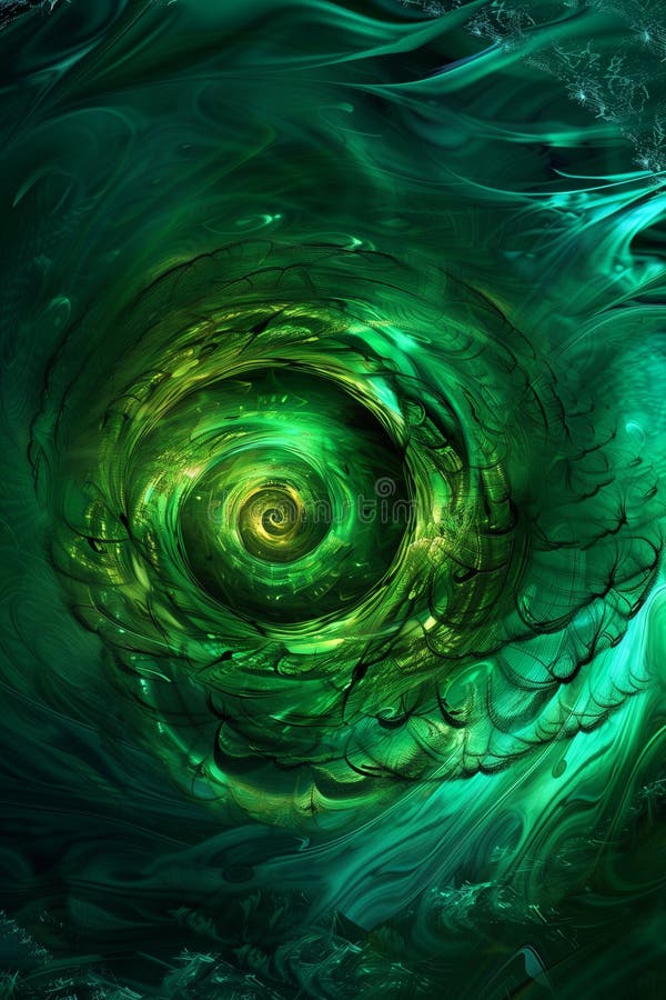 Emerald Vortex of Energy stock image. Image of cosmic - 352482605