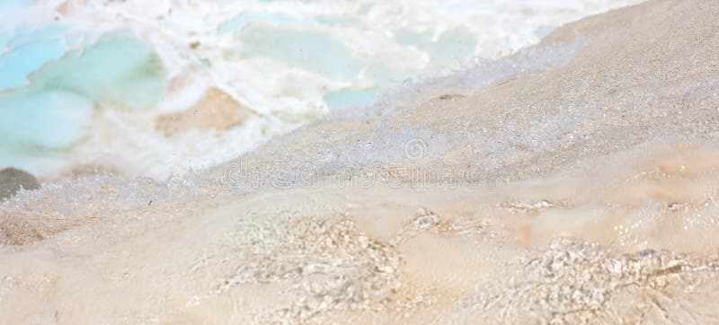 Emerald Water in White Limestone Rock. Stock Photo - Image of pool ...