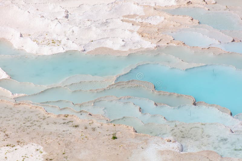 Emerald Water in White Limestone Rock. Stock Image - Image of ...