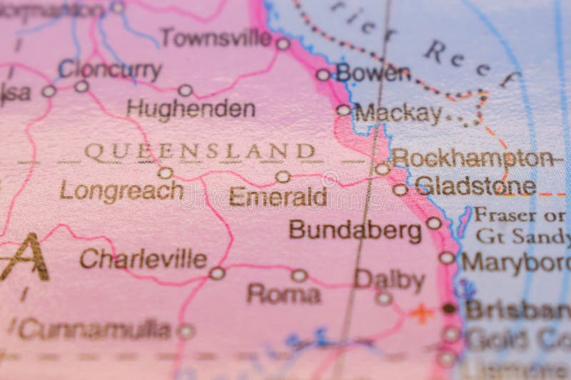 Emerald on the World Map-Geo Political Map Stock Illustration ...