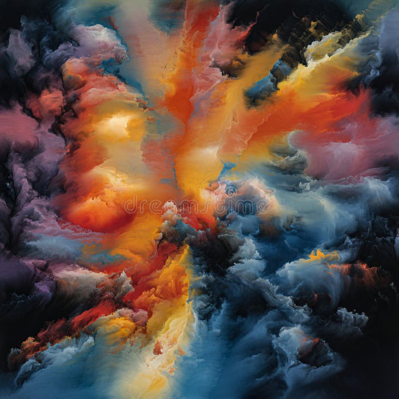 Emergence of Dynamic Textures Stock Image - Image of cosmic, whimsical ...