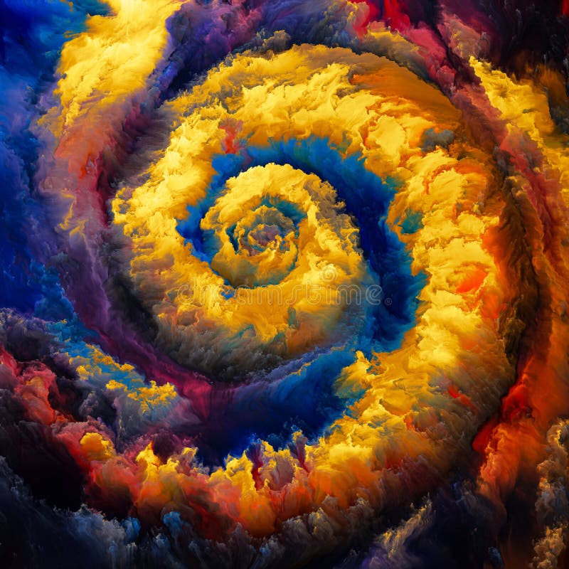 Emergence of Evolving Textures Stock Illustration - Illustration of ...