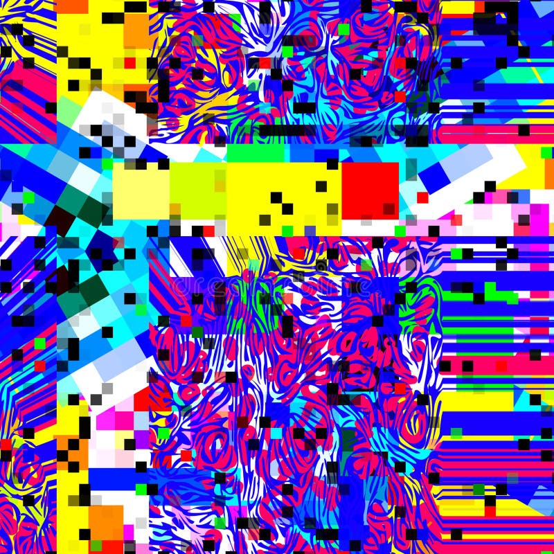 Emergence Pixel Art Background Stock Illustration - Illustration of ...