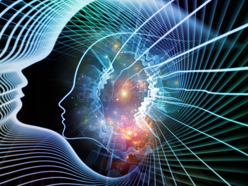 Emergence of Soul and Mind stock illustration. Illustration of design ...