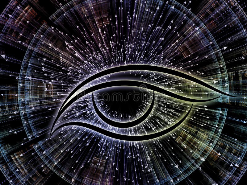 Emergence of Visual Information Stock Illustration - Illustration of ...