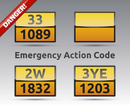 Emergency Action Code stock vector. Illustration of caustic - 32380272