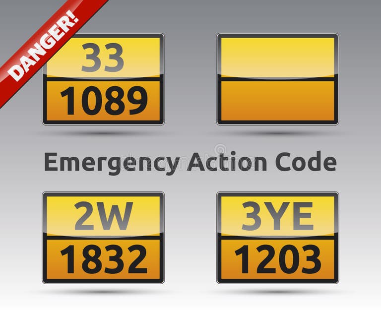 Emergency Action Code stock vector. Illustration of caustic - 32380272