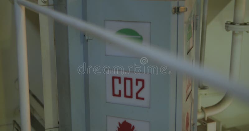 Emergency Alarm Box in Engine Room of Ship Stock Video - Video of ...