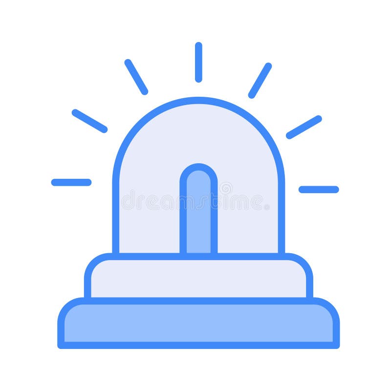 Emergency Alarm Icon. Alert Lamp Vector Illustration Stock Vector ...