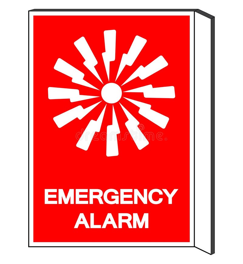 Emergency Alarm Symbol Sign, Vector Illustration, Isolate on White ...