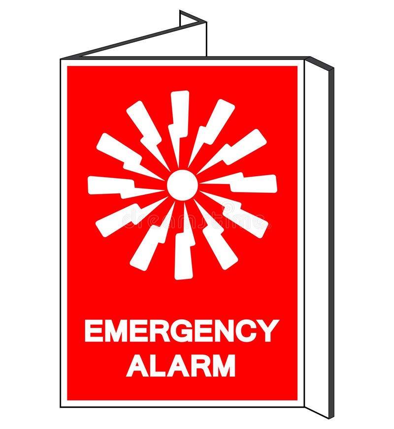 Emergency Alarm Symbol Sign, Vector Illustration, Isolate on White ...